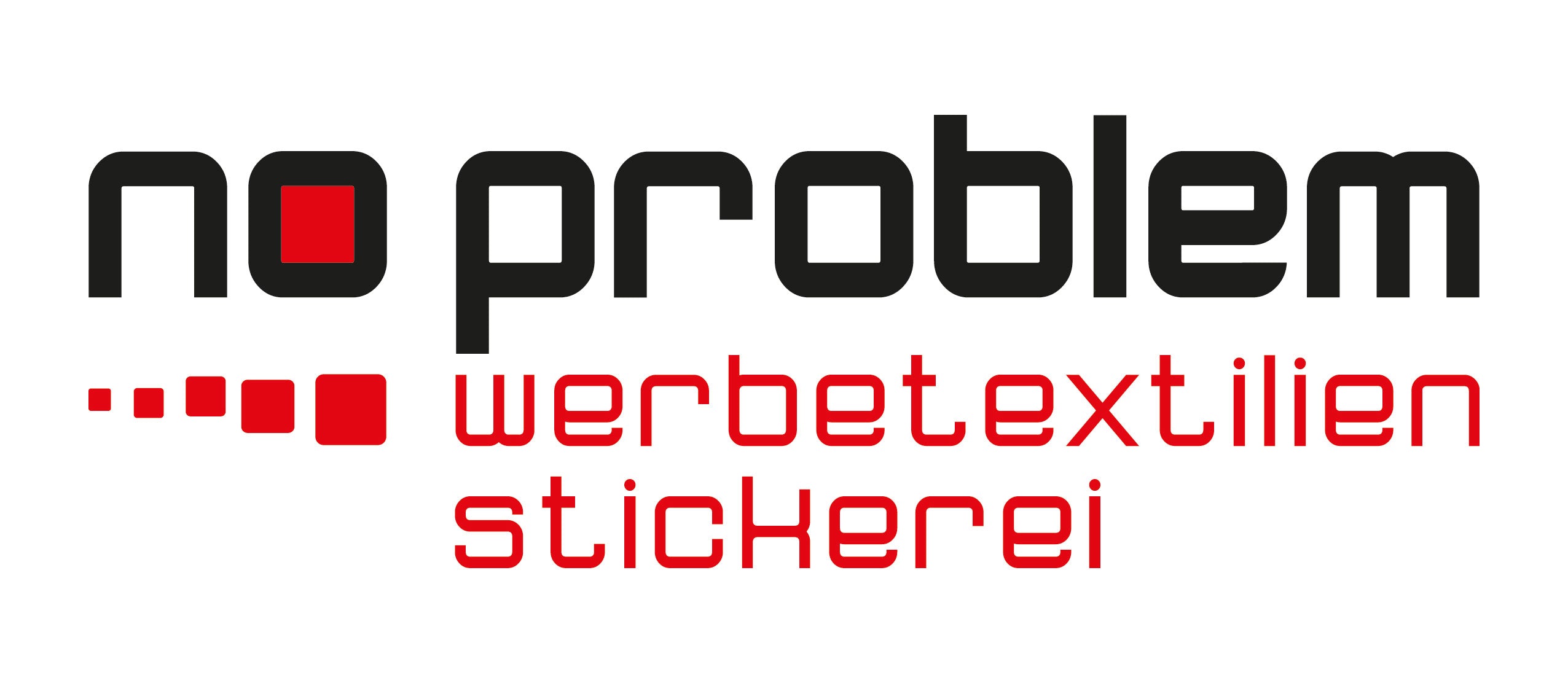 Logo klein | No Problem Werbetextilien Stickerei